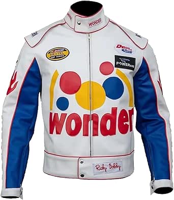 Crissman Designs Men's Handmade Ricky Bobby Wonder Bread Racing Jacket ...