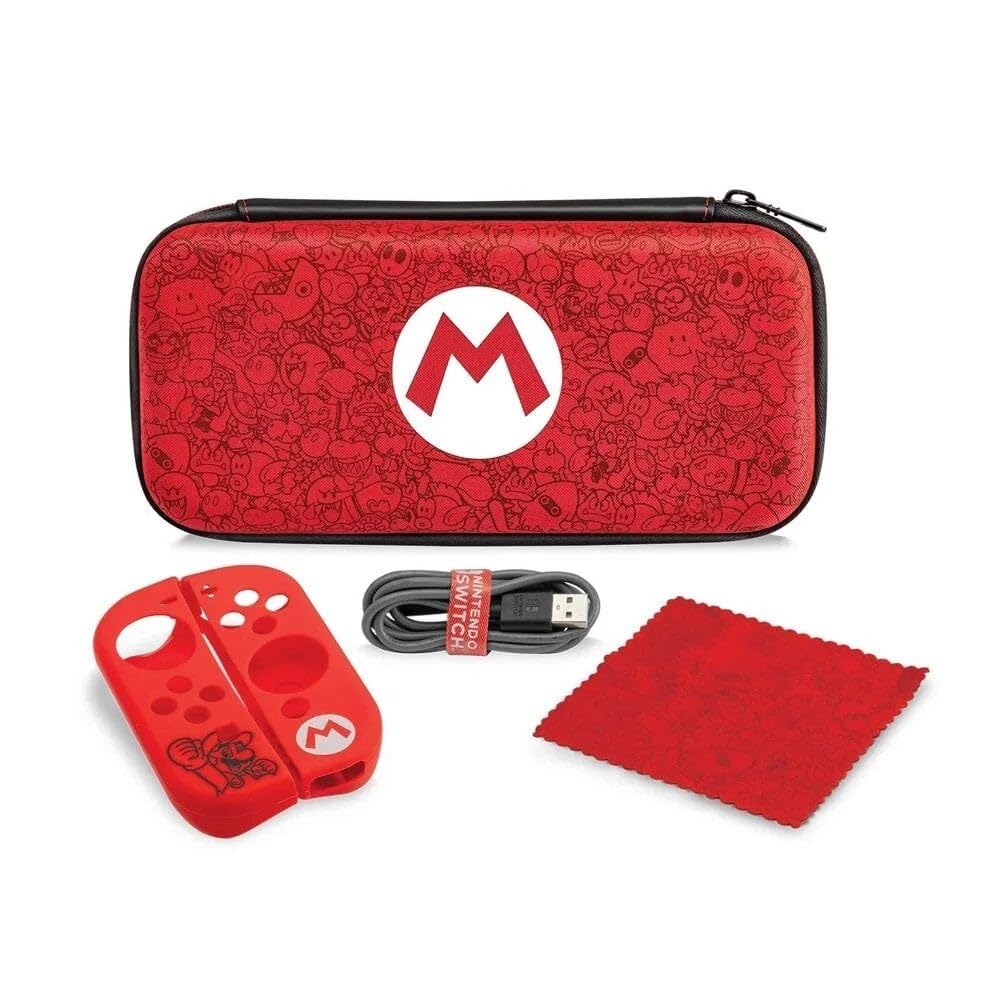 Buy PDP Gaming Mario Bros Mario Remix Edition Starter Kit, Travel Case ...