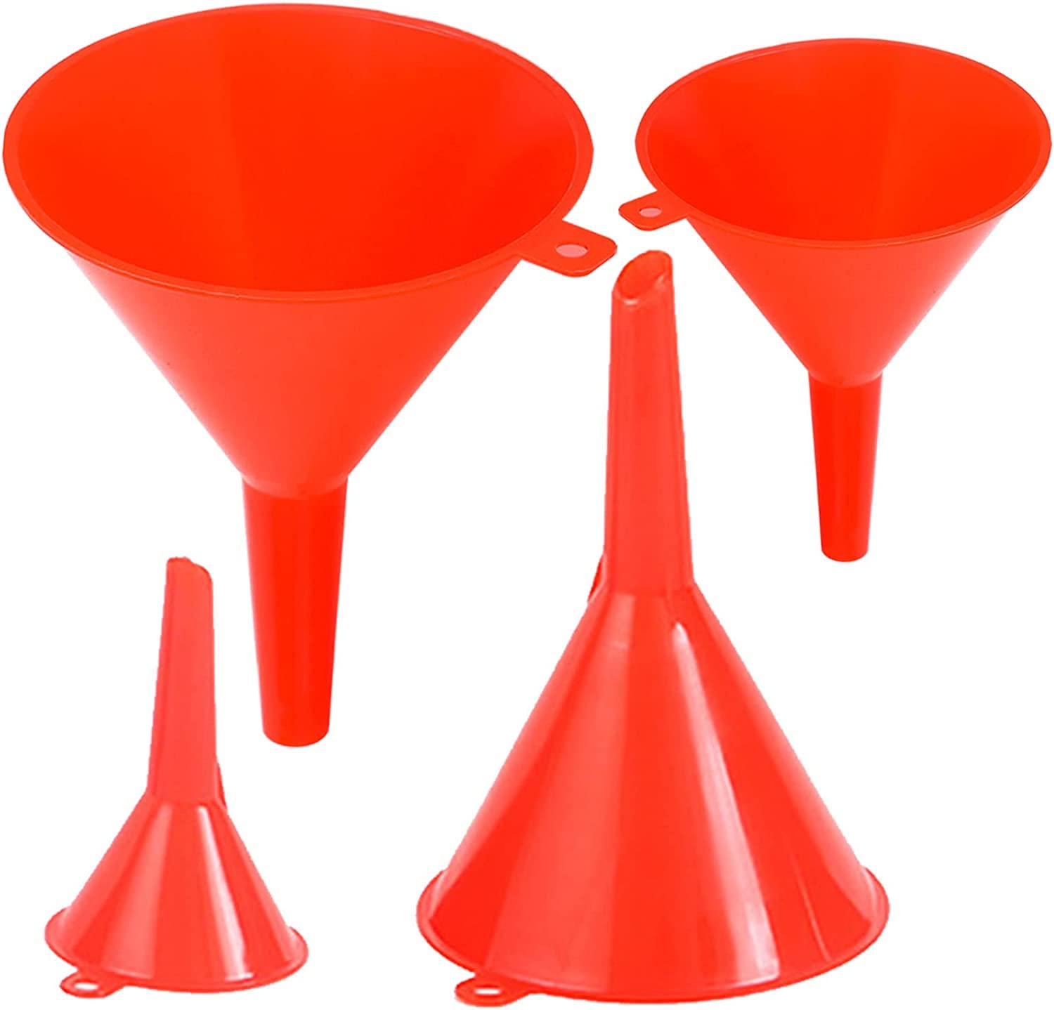 Plastic Funnel Set For Filling Bottles Jars Containers And Cans Wide ...