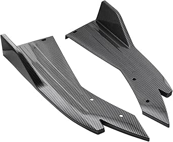 Amazon.com: 2PCS Rear Bumper Lip Diffuser Splitter Canard Protector ...