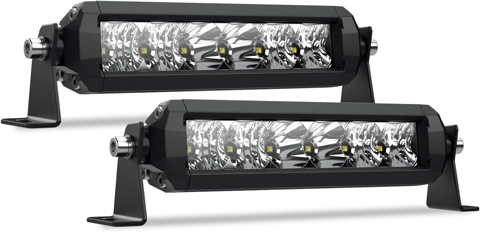 Amazon.com: 4WDKING LED Light Bar 6 inch 2PCS Screwless Design 60W Off ...