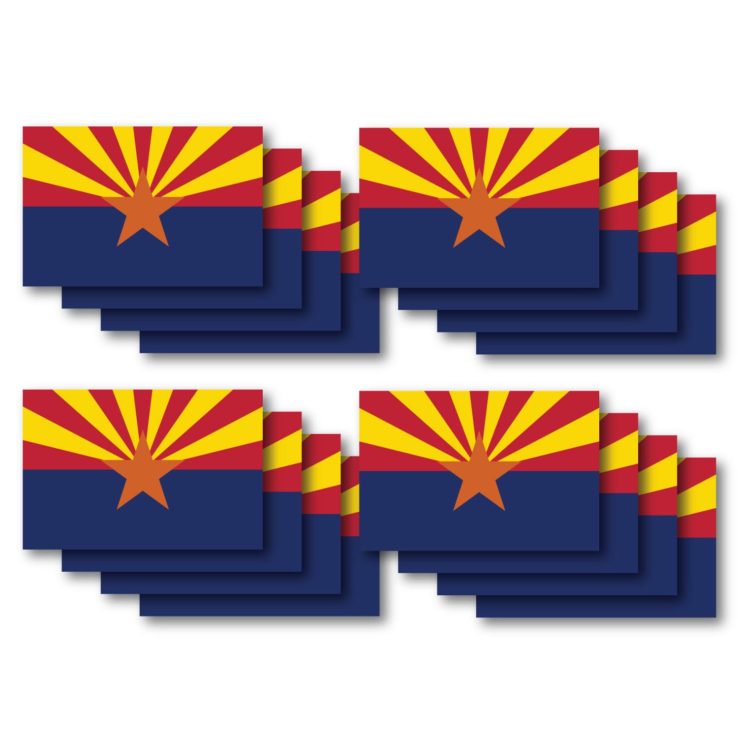 Amazon.com - Small Arizona Flag Vinyl Decal Bumper Sticker Decal Pack ...