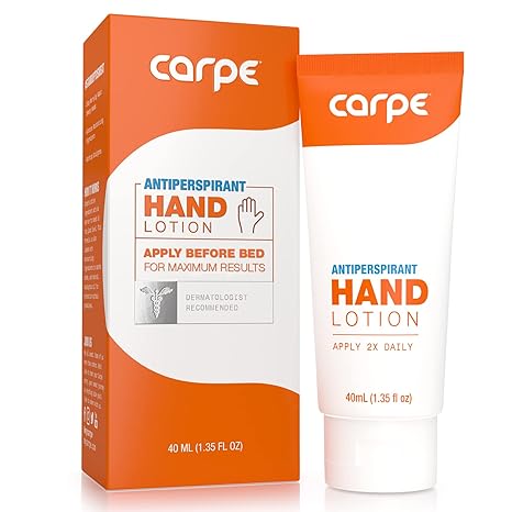 Amazon.com : Carpe Antiperspirant Hand Lotion, A dermatologist ...