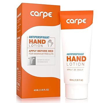 Amazon.com : Carpe Antiperspirant Hand Lotion, A dermatologist ...