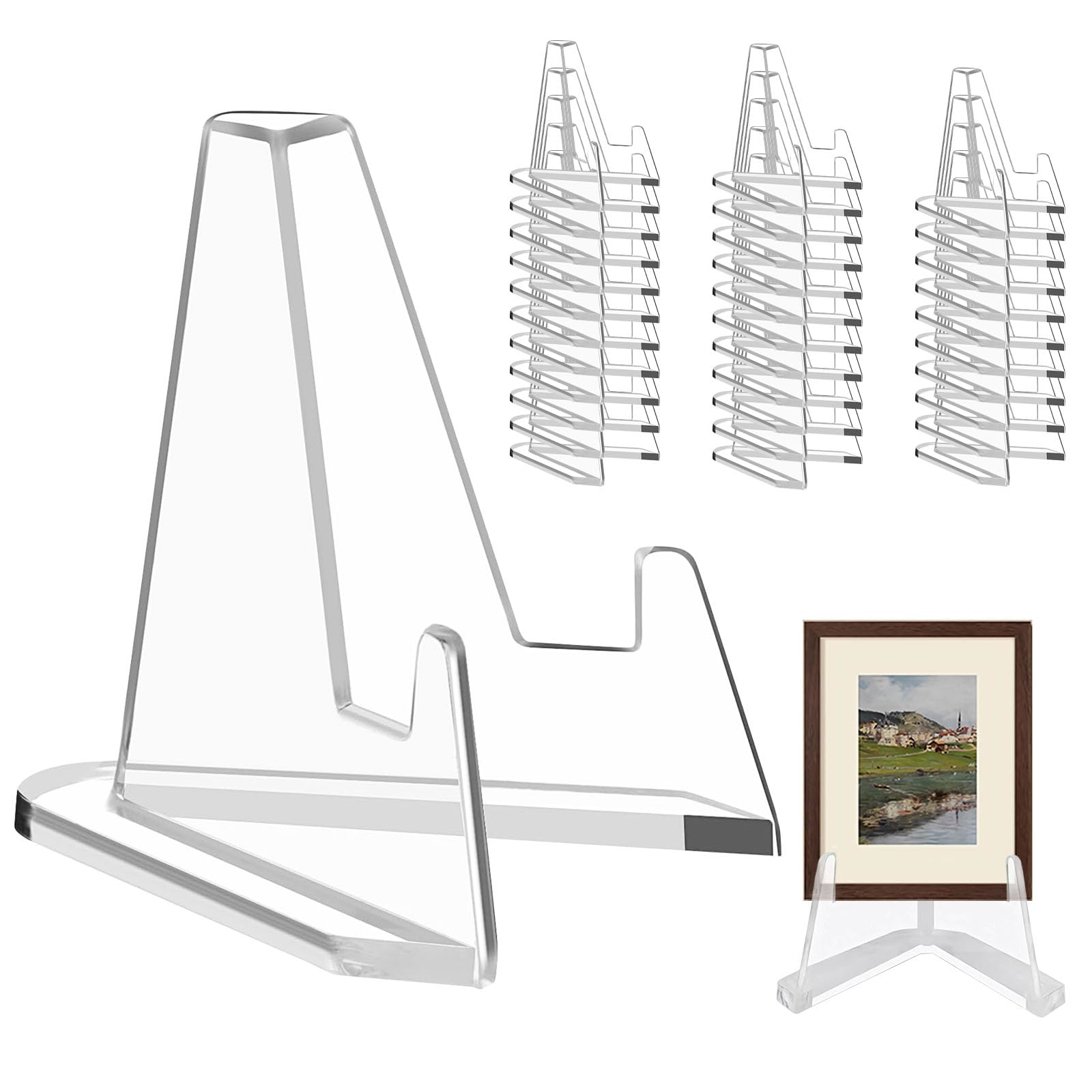 Amazon.com: Cxqbsmy 30 Packs Card Display Stand, Sturdy and Stable ...