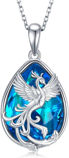 Amazon.com: SCZKLAQ Natural Crystal Phoenix Necklace for Women – 925 ...