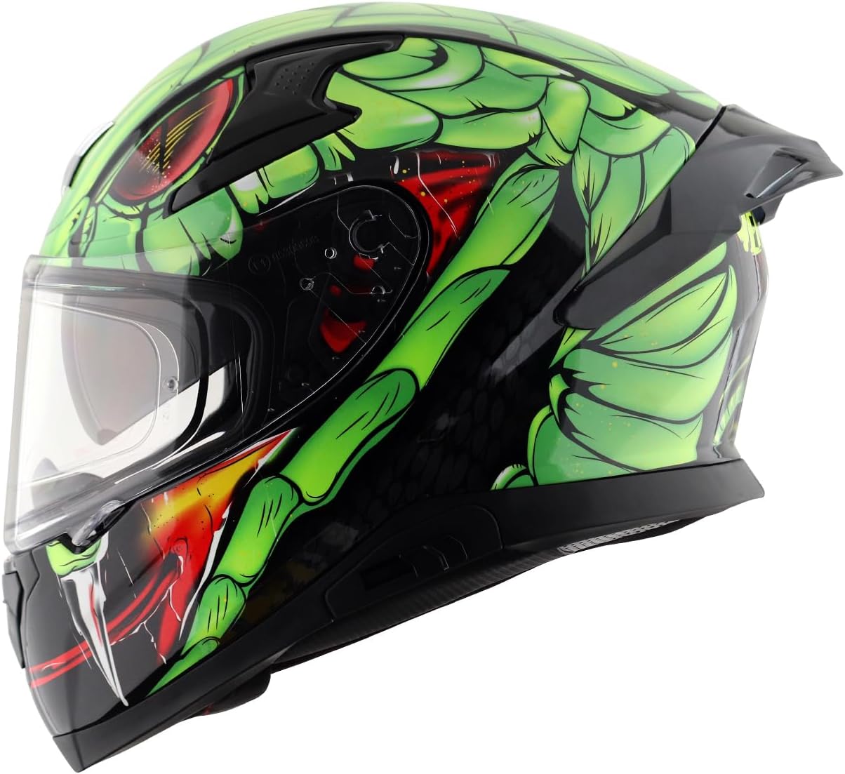 Axor Apex Vivid ISI ECE DOT Certified Full Face Dual Visor Helmet for ...
