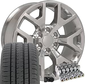 Amazon.com: OE Wheels LLC 20 inch Wheels and Tires Fits Silverado Suburban Tahoe Sierra Yukon ...