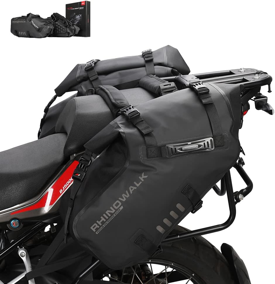 Alforjas de Motocicleta Bolsas Laterales para Motocicleta, 36 L - 58 L ...