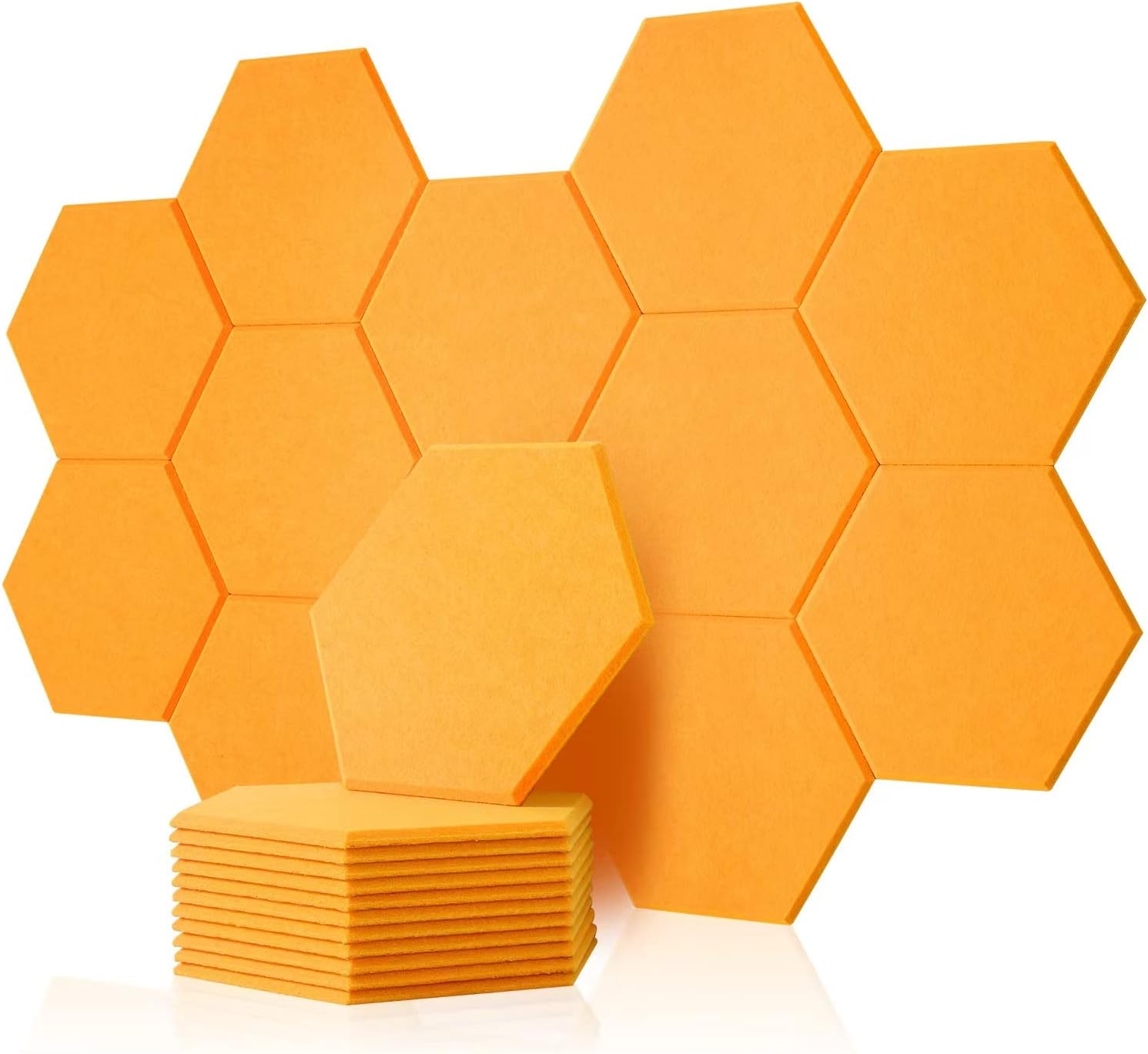 Rdutuok 12 Pack High Density Hexagon Acoustic Panels,Acoustic Foam ...