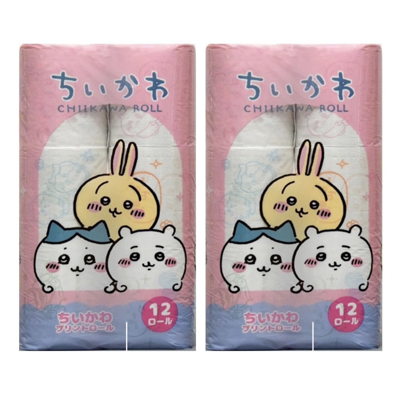 Amazon.co.jp: Chiikawa Print Roll, 12 Rolls, Double, Nishinippon ...