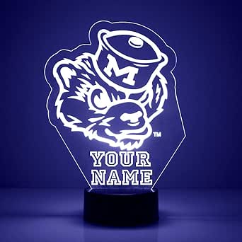 Amazon.com: University of Michigan - Biff College Mascot Custom LED ...