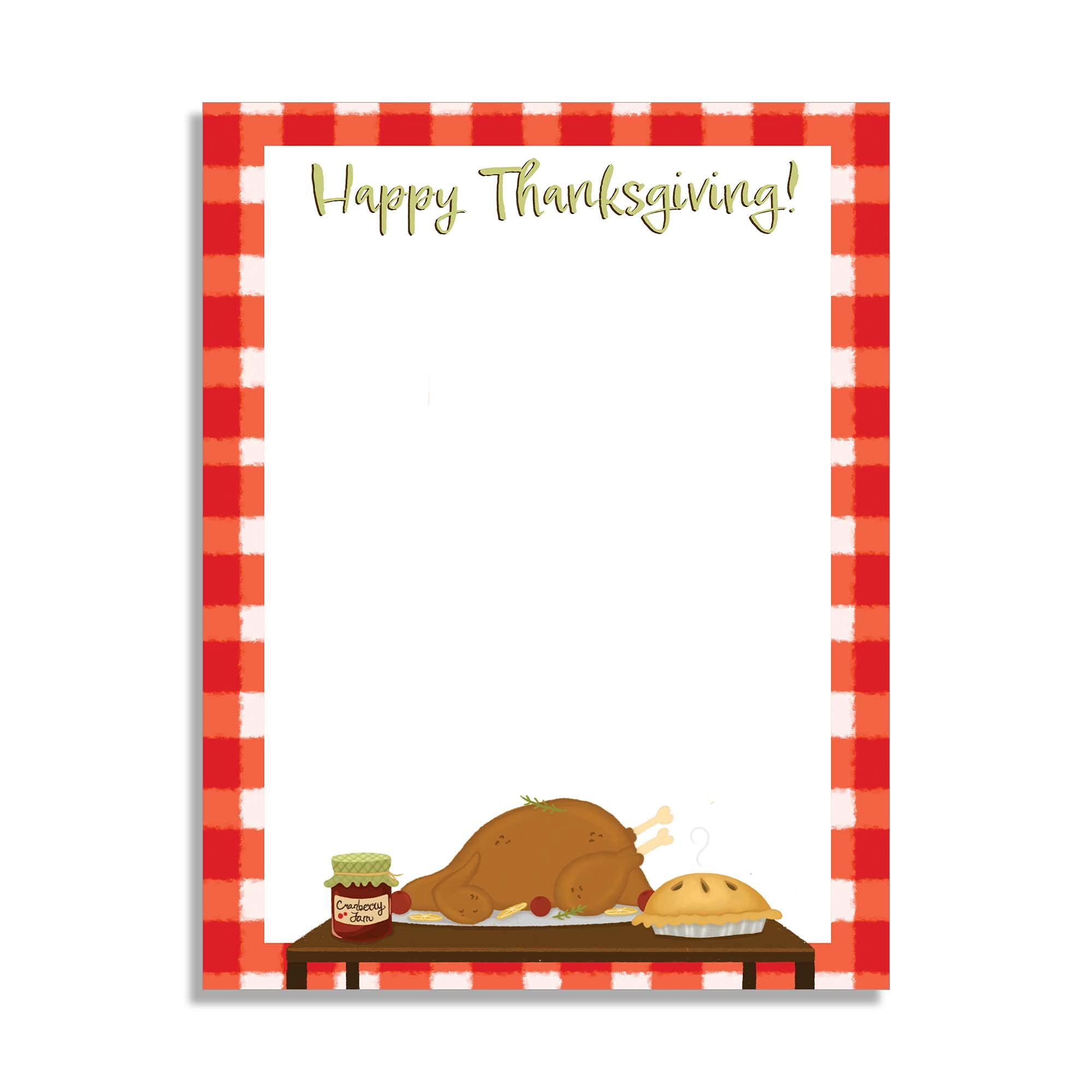 Amazon.com : Thanksgiving Dinner Autumn Letterhead - 80 Sheets - Great ...