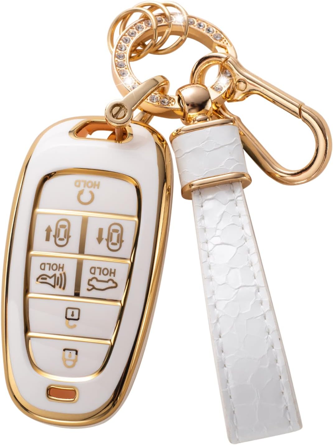 CACARLIKE for Hyundai Key Fob Cover with Hyundai Keychain, Car Key Fob ...