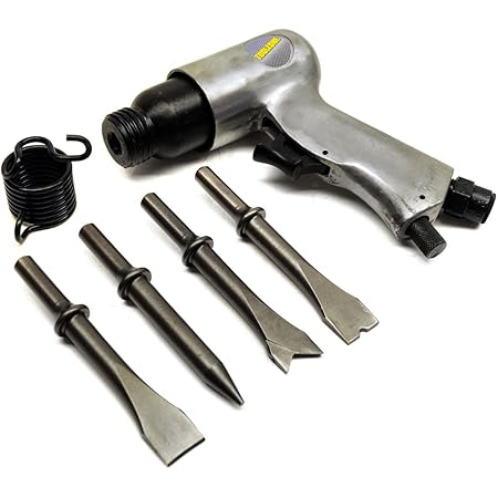 150mm Air Hammer Chisel Plus Chisels Body Panel Work Pneumatic ...