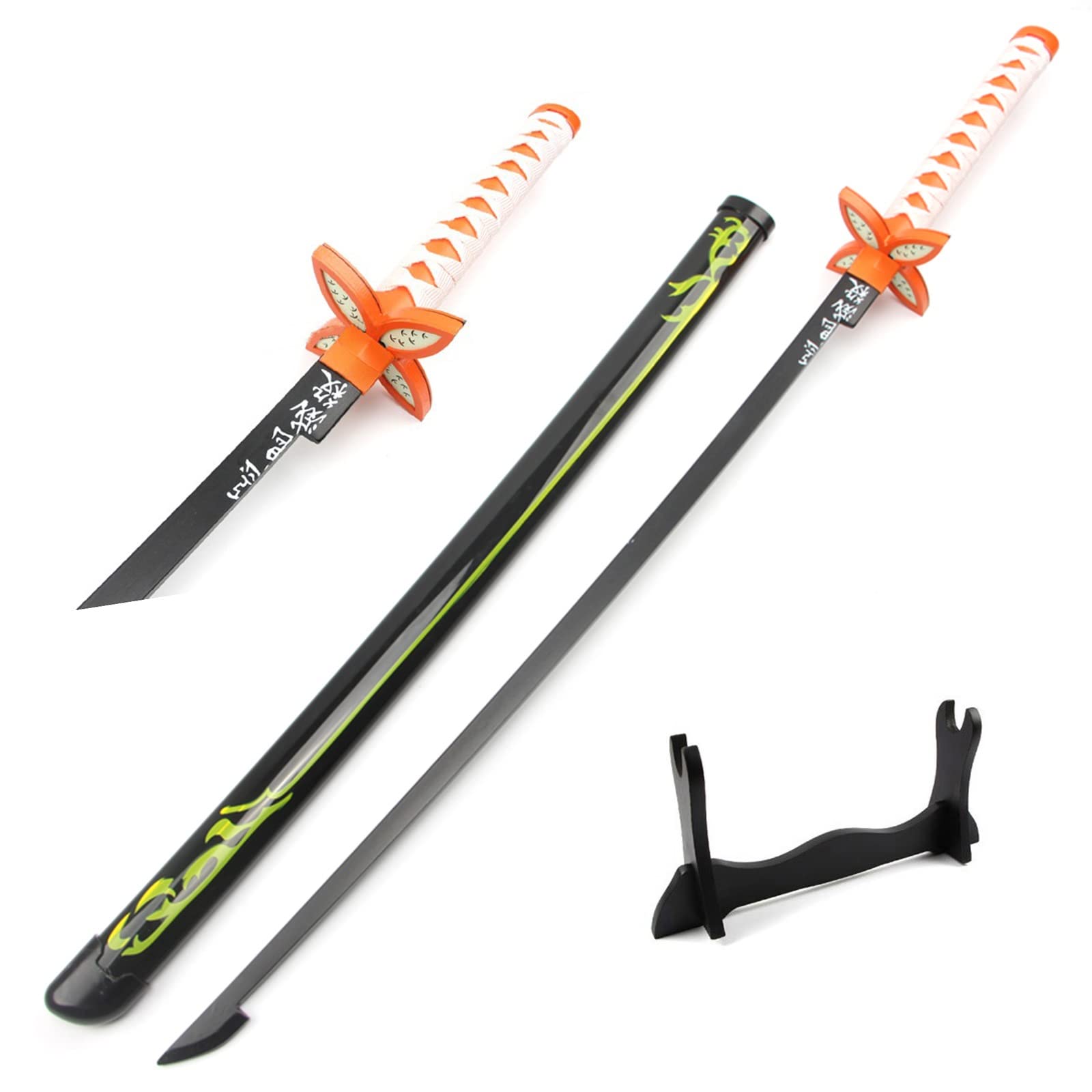 Buy LIUD Demon Slayer Blade COS Bamboo Wooden Samurai Kochou Shinobu ...