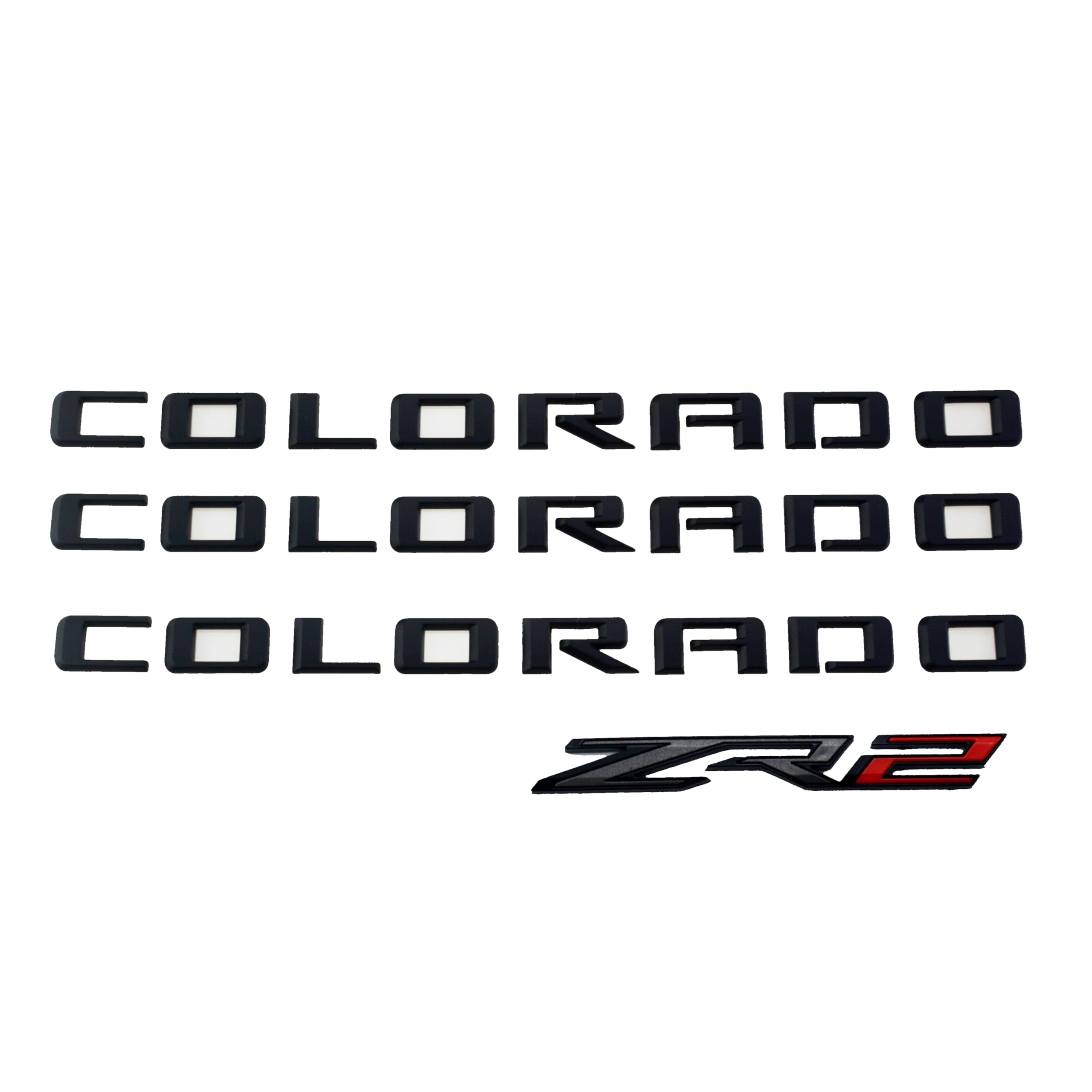 Amazon.com: 4X 2021 +Colorado ZR2 Emblems Badge 3D Door Tailgate ...