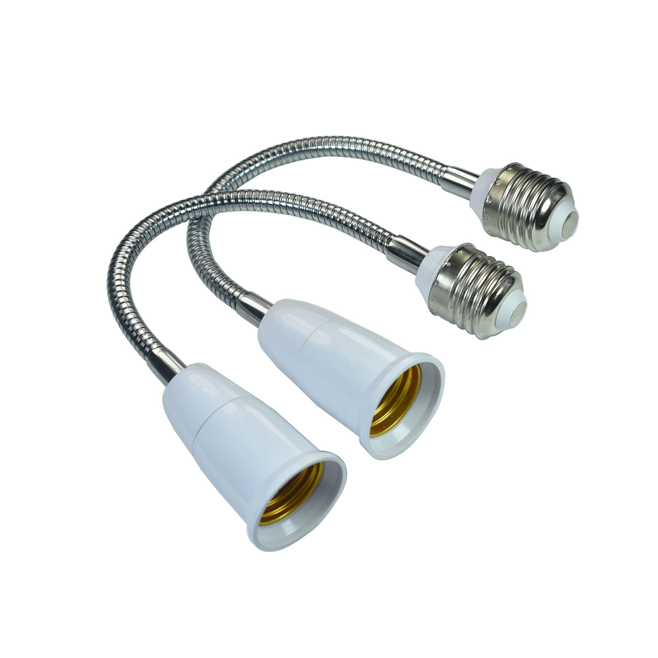 YCSSSD E27 to E27 Bulb Lamp Socket Extender, Bendable Flexible Gooseneck Adjustable Outlet ...