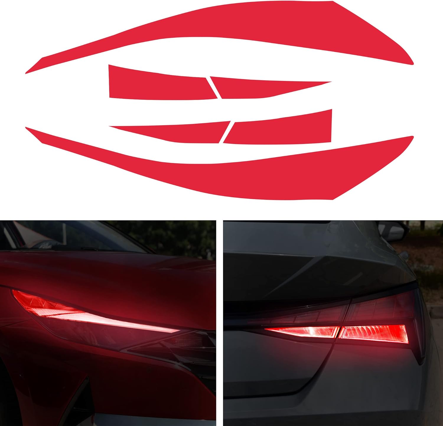 Amazon.com: TOMALL Headlight Sidemarker Rear Fog Light Vinyl Films ...