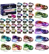 Amazon.com: Chameleon Mica Powder, 28 Jars of Color Shift Mica Powder ...