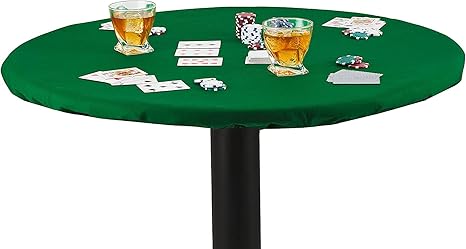 Amazon.com: Felt Card Table Game Cover Round Fitted Tablecloth Oval ...