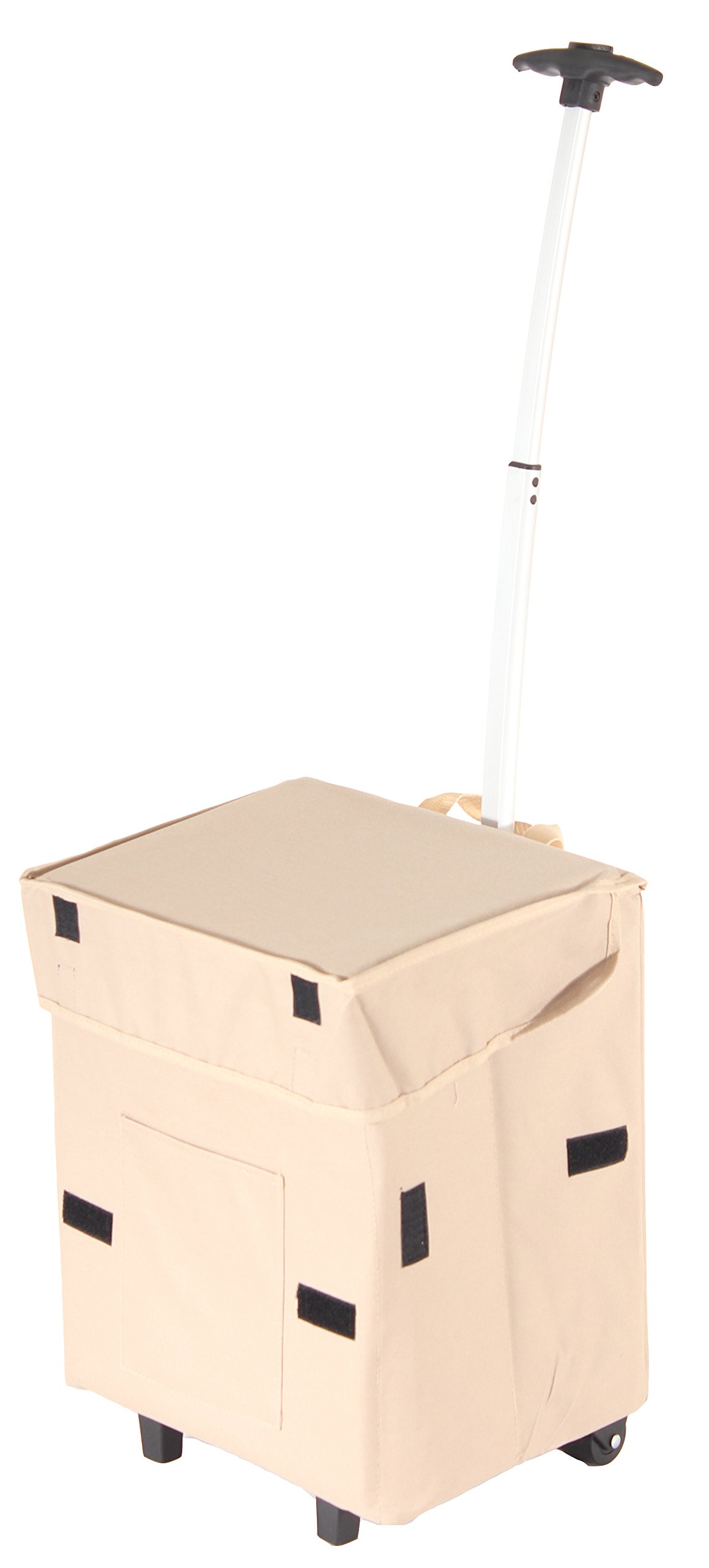 Snapklik.com : Dbest Products Smart Cart, Khaki Collapsible Rolling ...