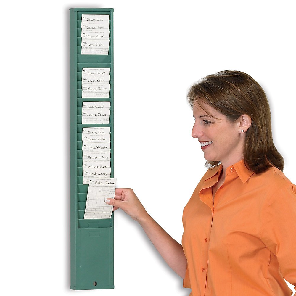 Amazon.com: Acroprint Time Card Rack - 25-Pocket - Green : Office Products