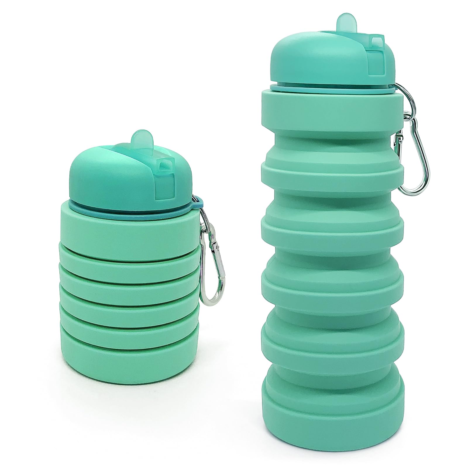 Amazon.com: Wikineon Collapsible Water Bottle 20oz, Travel Portable ...
