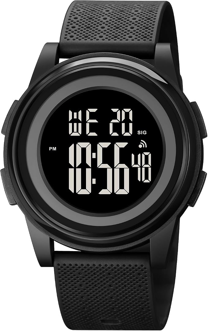 Ultra-Thin Minimalist Sports Waterproof Digital Watches Men with Wide ...