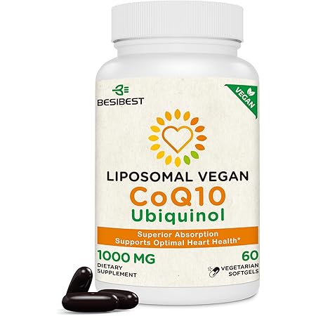 Amazon.com: Liposomal CoQ10 800mg Ubiquinol Softgel, Max Absorption Ubiquinol Coenzyme Q10 ...