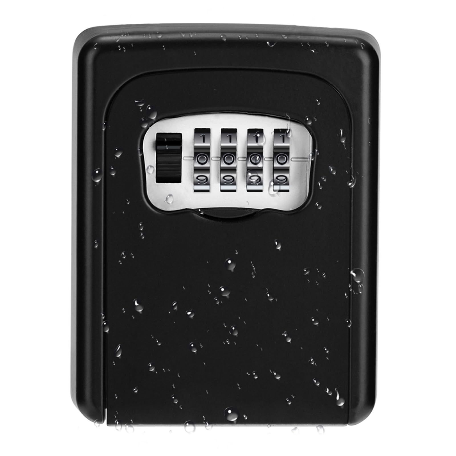 ZHEGE Key Safe Wall Mounted, 4 Digit Combination Lockbox, Weatherproof ...