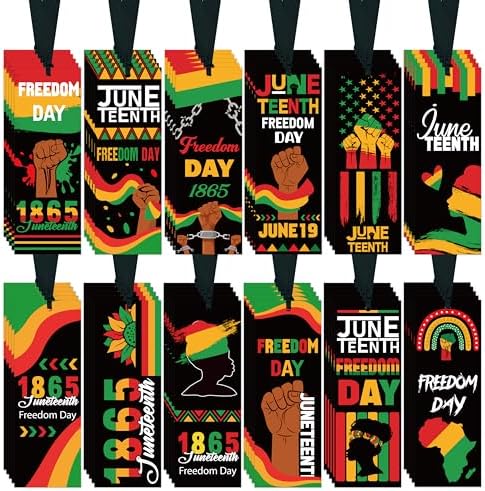 Amazon.com: Haooryx Juneteenth Bookmarks - 1865 Juneteenth Bookmarks ...