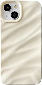 Amazon.com: Caseative for iPhone 15 Case,Water Ripple Pattern Curly Wave Shape Soft Phone Case ...