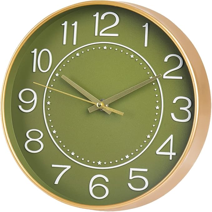 Amazon.com: HZDHCLH Small Wall Clocks Battery Operated,Silent Non ...