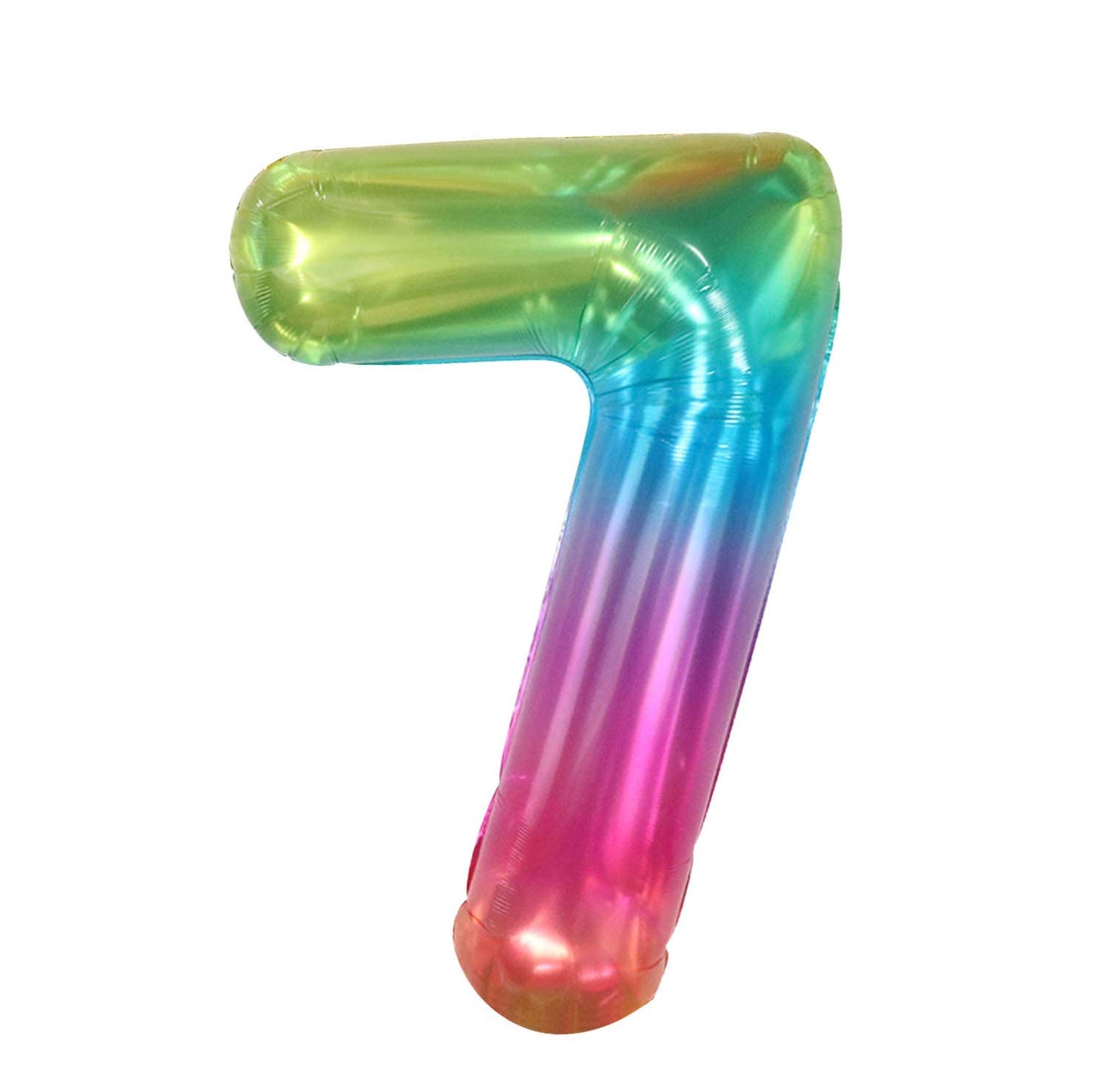 Buy Giant Rainbow Jelly Number 7 Balloon- Large, 40 Inch, Colorful ...