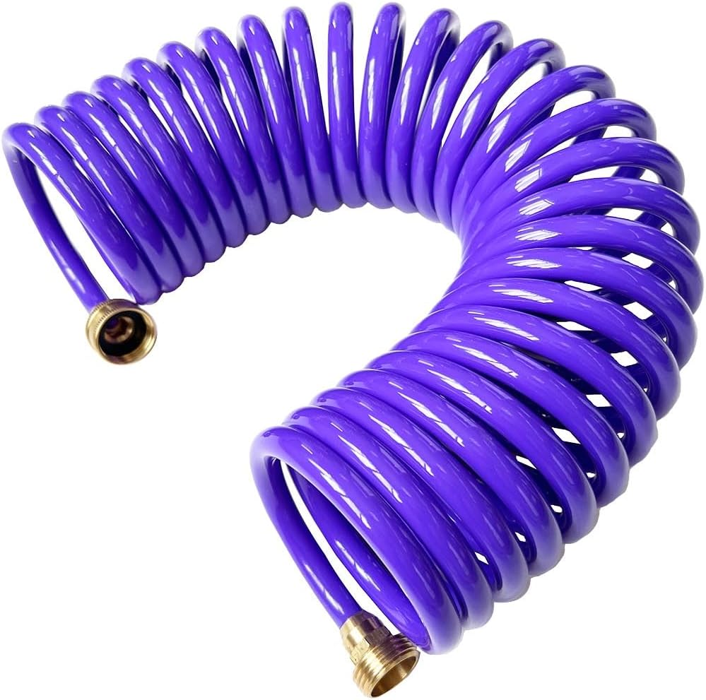 Amazon.com : SANFU PU Recoil Garden Water Hose 3/8"ID x 25ft Premium ...
