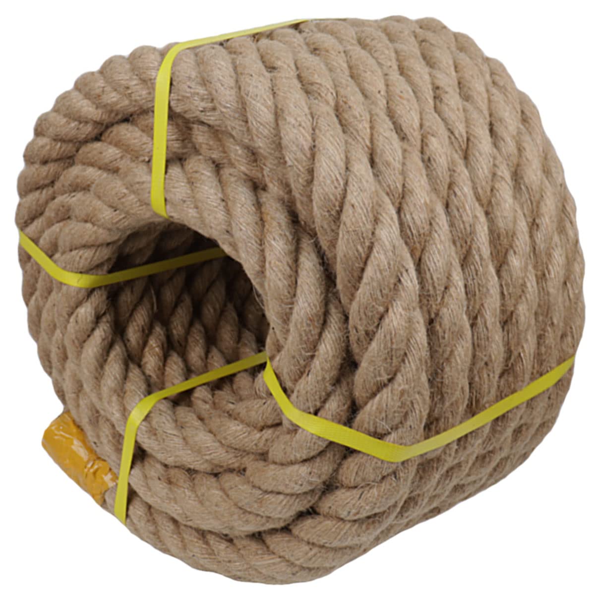 Twisted Manila Rope Jute Rope (2 in x 50 ft) Natural Heavy Duty Hemp ...