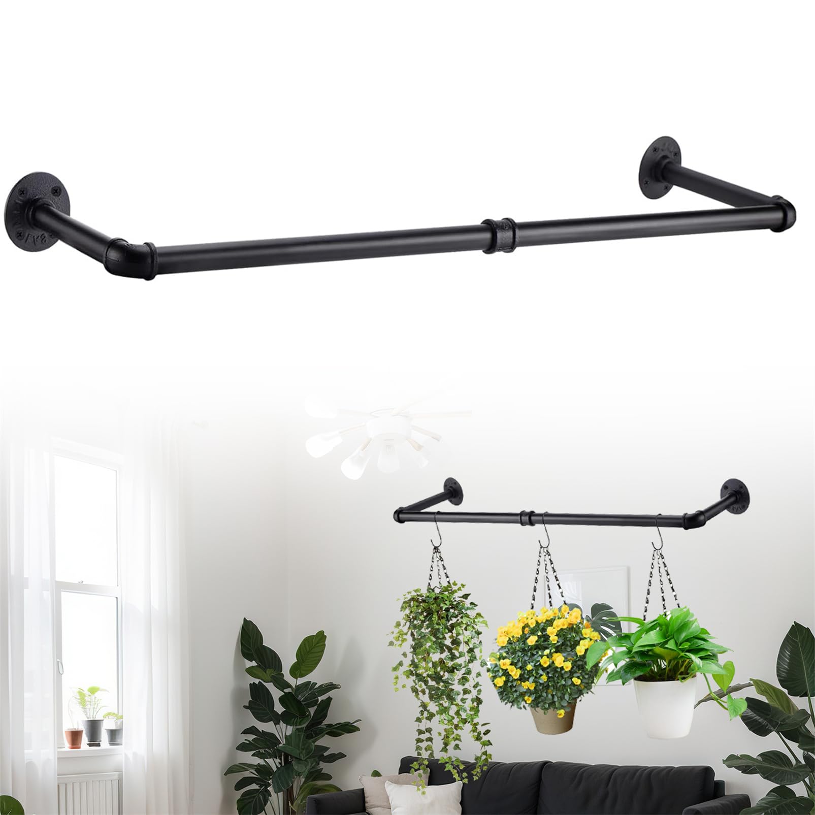 Amazon.com: XIZAO Hanging Planters for Indoor Plants Hanger Wall Mount ...