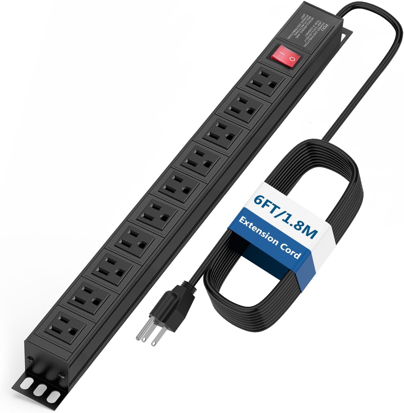 BTU – Regleta de alimentación de metal con 10 tomas de corriente, para ...