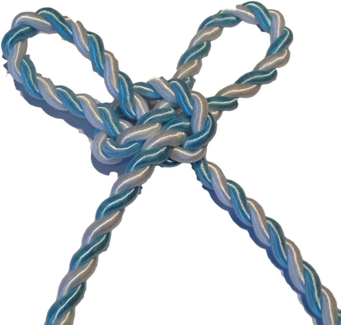 Amazon.com: 25 Yd Bolt Blue and White Embellishment Rope Braid Trim ...