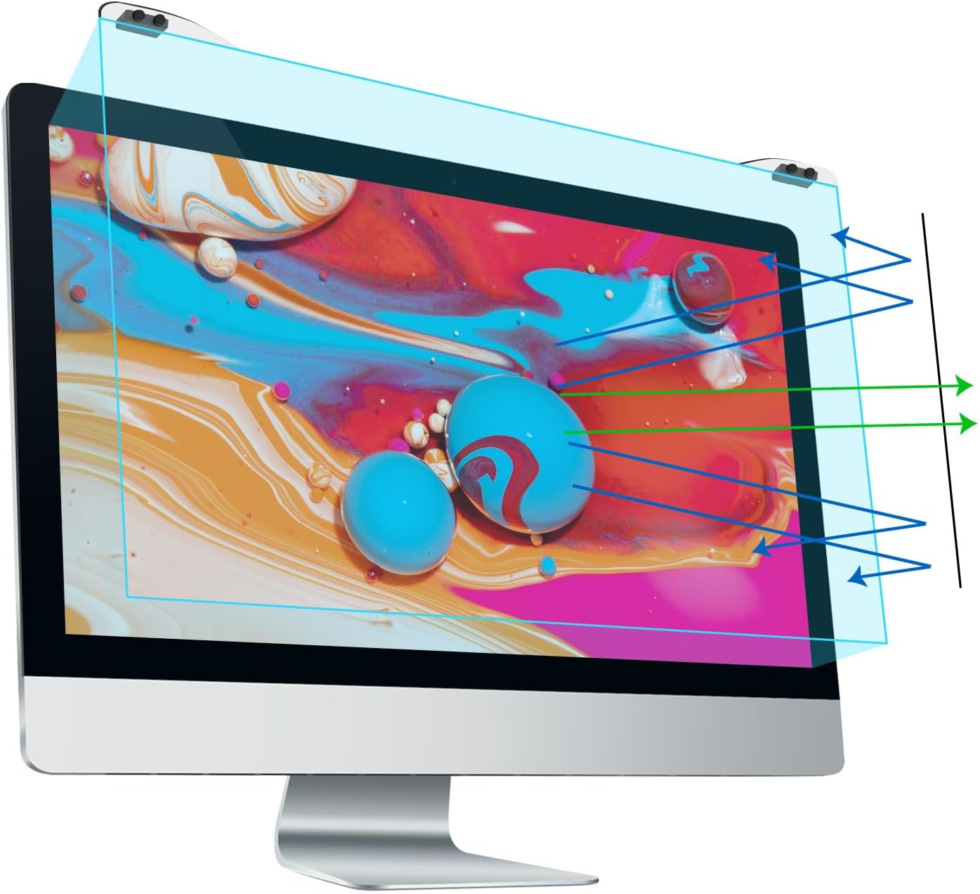 Amazon.com: MOSISO 23-24 inch Computer Blue Light Blocking Screen ...