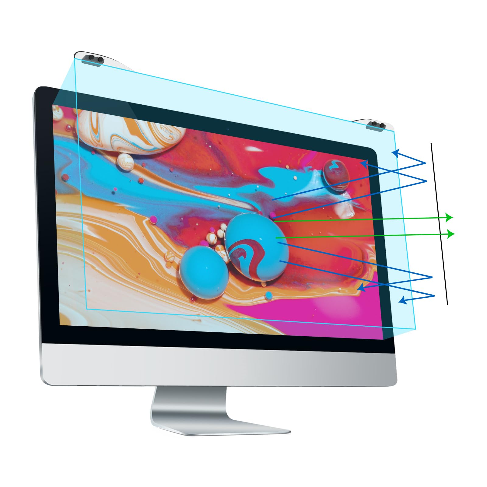 27 Inch Imac Blue Light Screen Protector Imac Blue Light Imac Screen ...