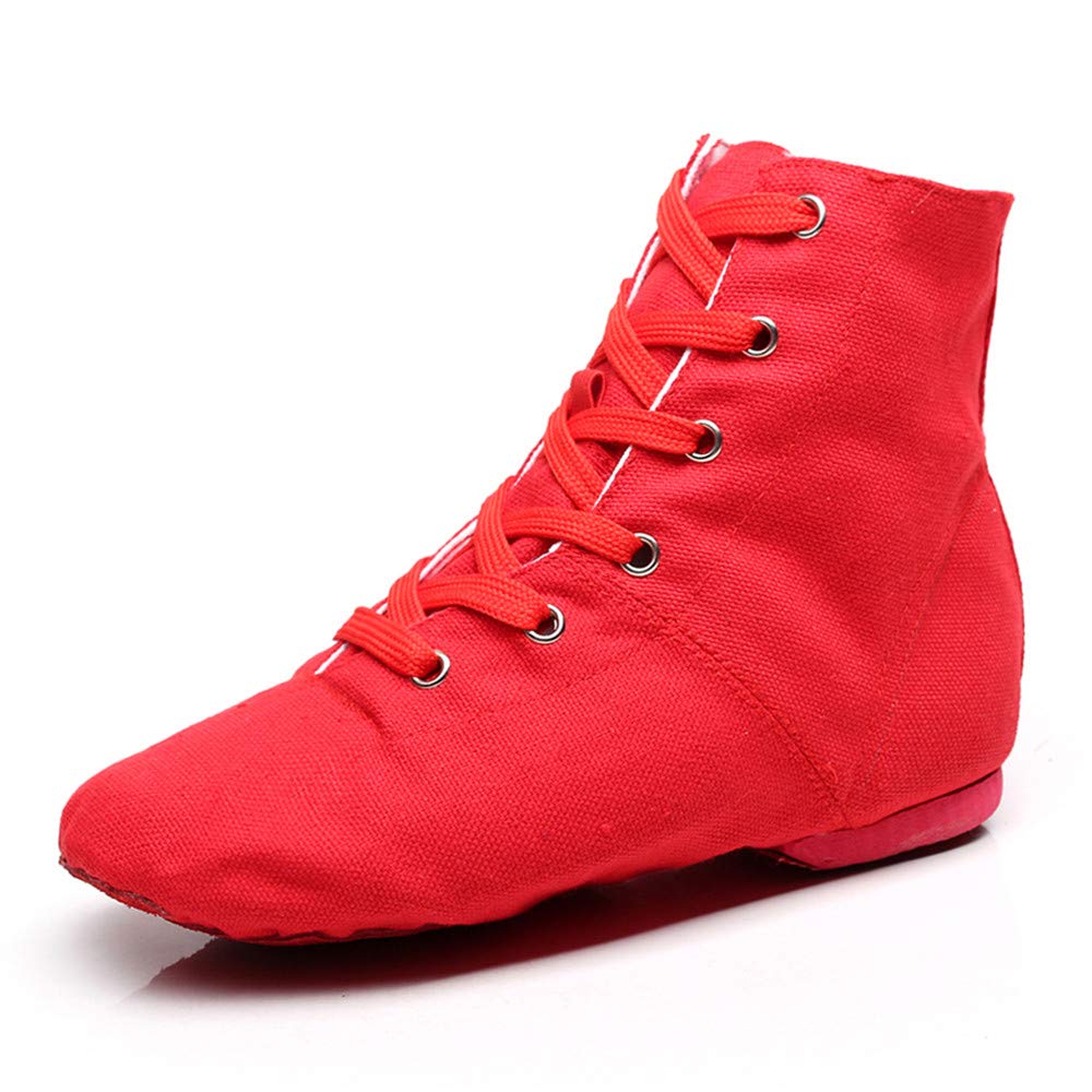 Amazon.com | YOYODANCE Soho Canvas Lace-up Dance Shoes Flat Practice ...