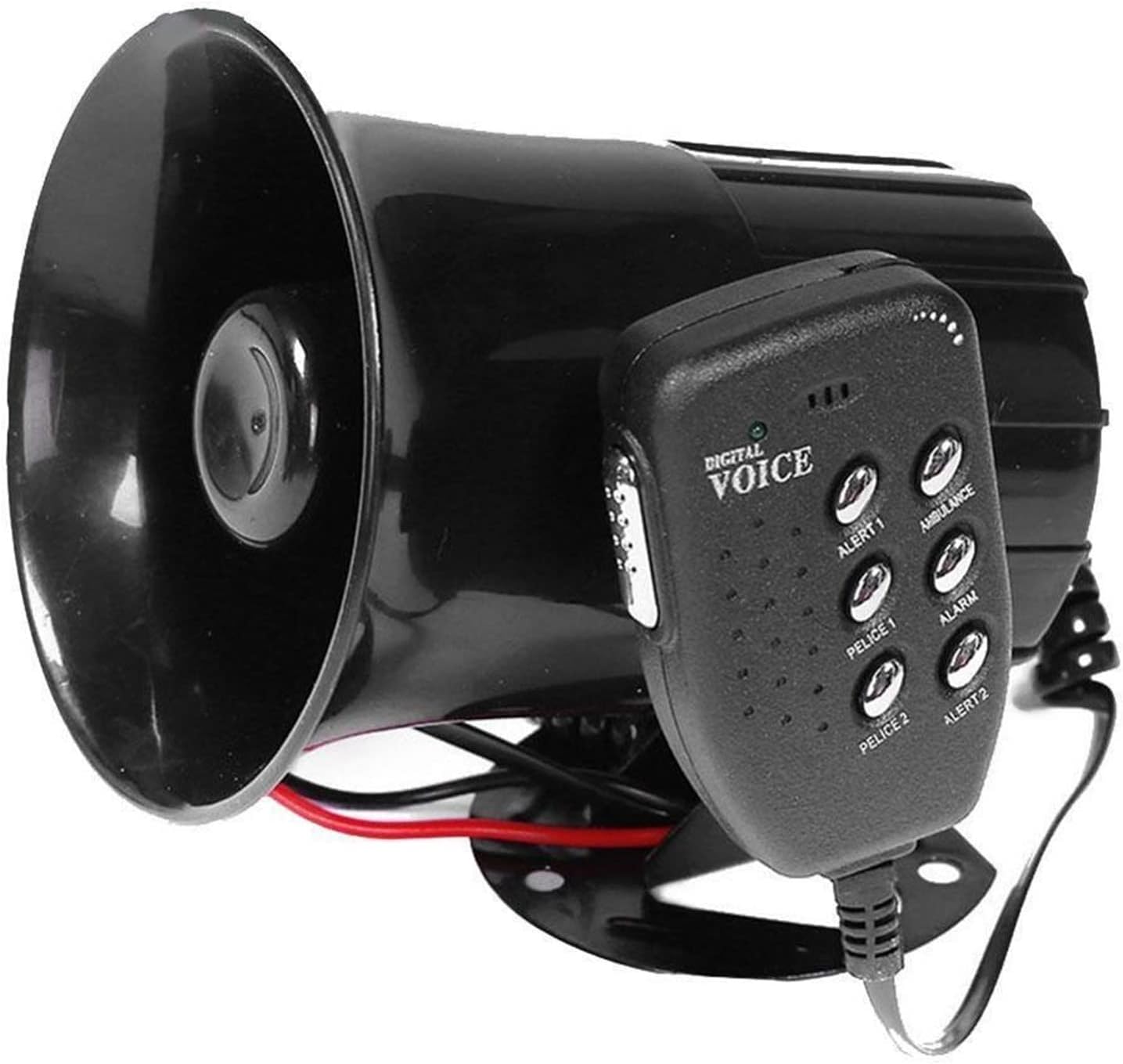 Amazon.com: Spot Car Warning Alarm Fire Siren Horn PA Speaker MIC ...