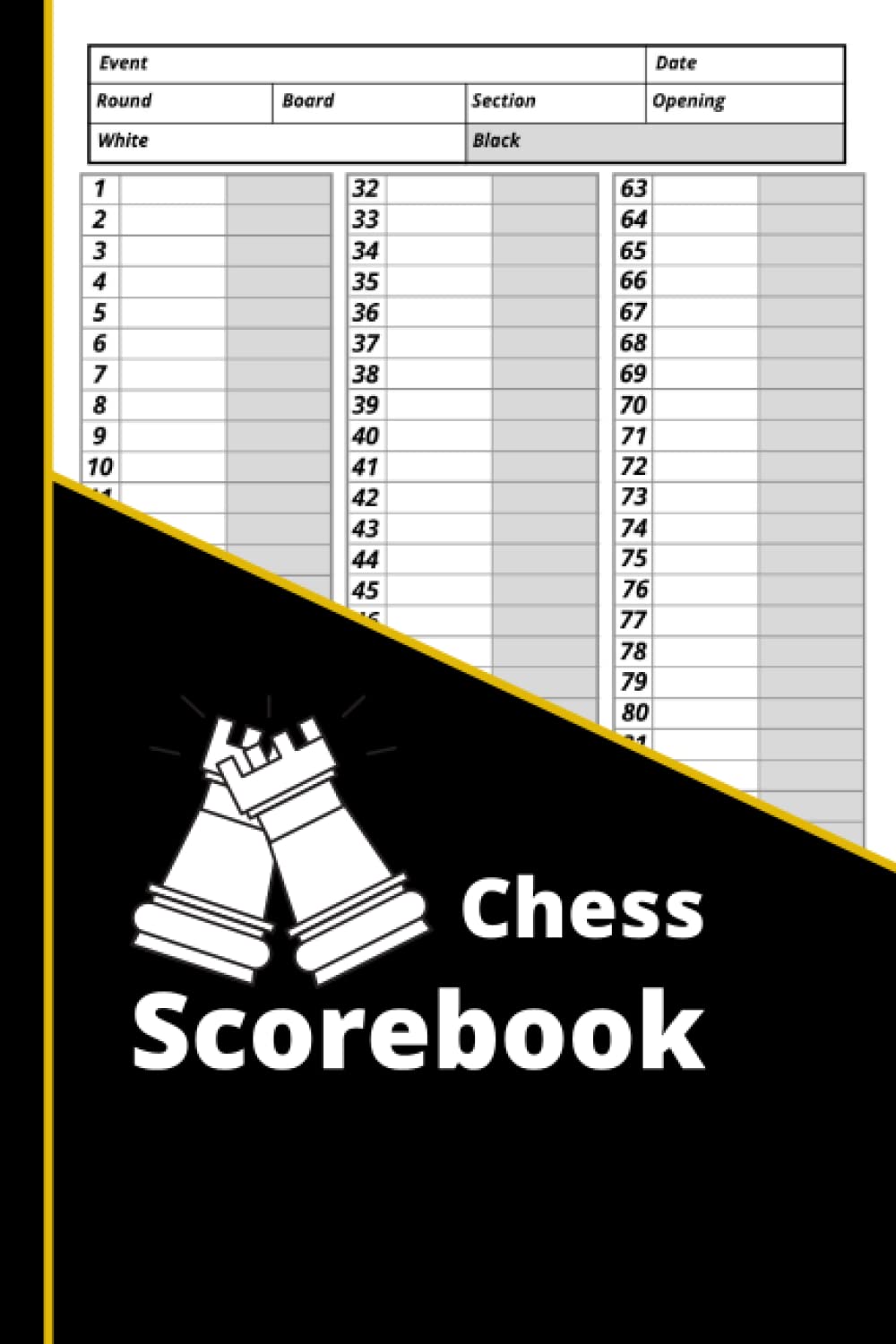Buy Chess Scorebook: Log Book for Chess Players, Chess Workbook, Track ...