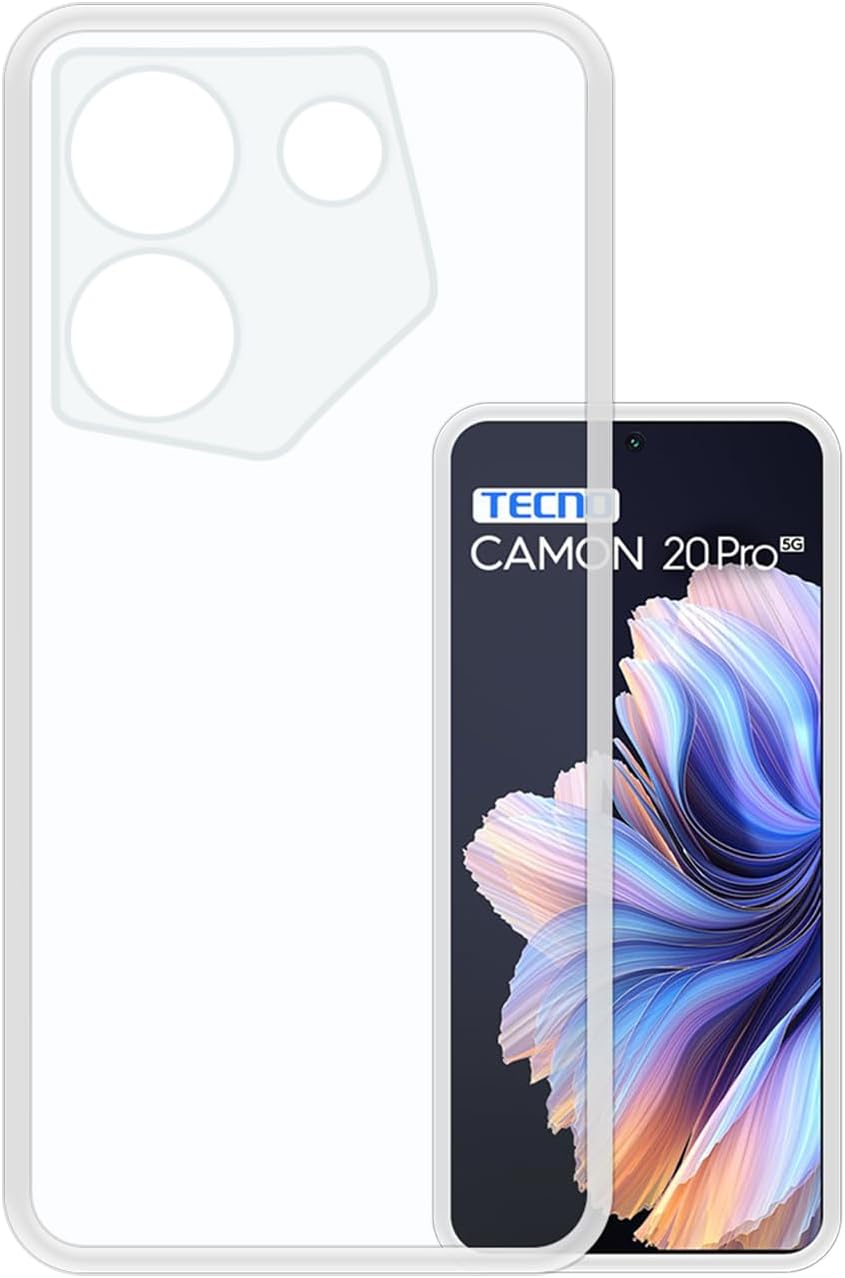 VIDO Transparent Back Case Cover for Tecno Camon 20 Pro 5G (Soft ...
