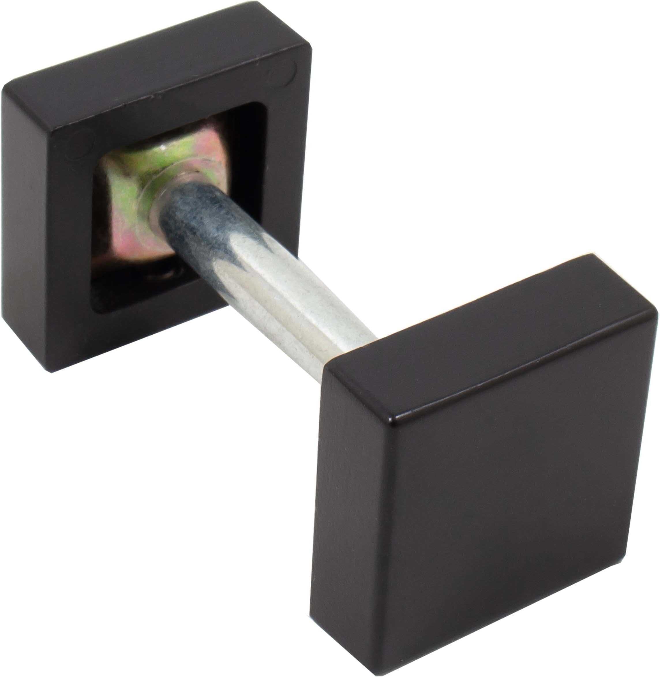 Square Handleset Hole Cover, 1 Inch x 1 Inch, Fits Doors 1-3/8" to 2-1/ ...