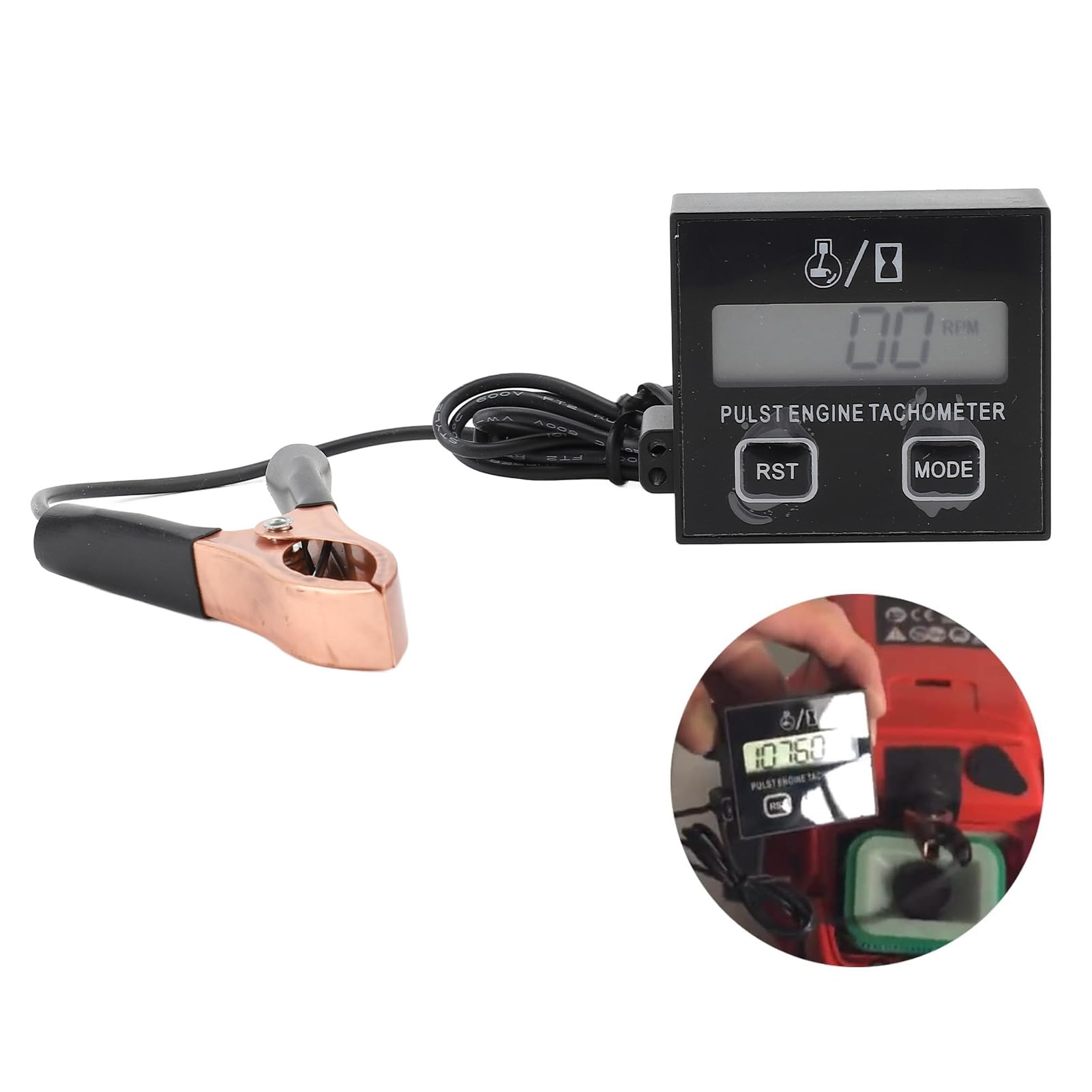 Digital Tachometer Small Engine Digital Inductive Tachometer For Small ...