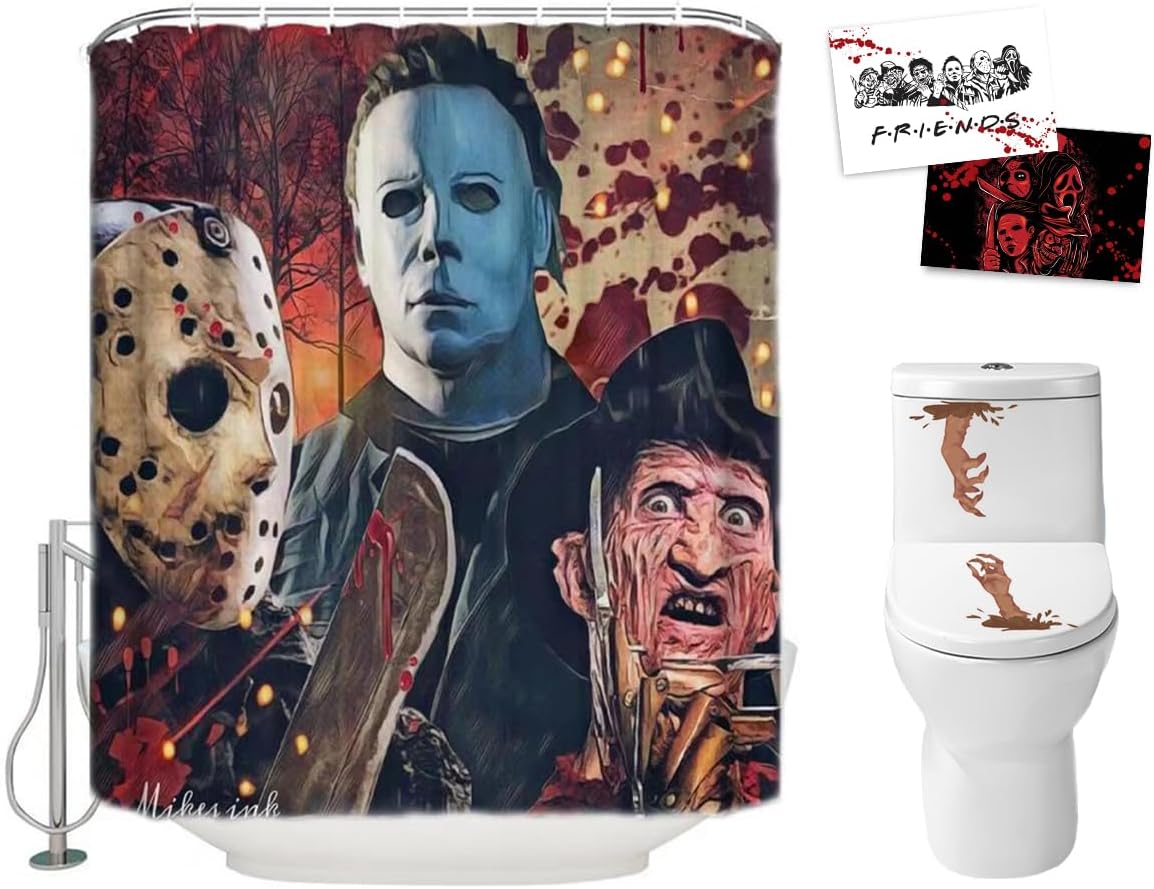 Amazon.com: Halloween Shower Curtain Set: Spooky Hocus Pocus Witches ...