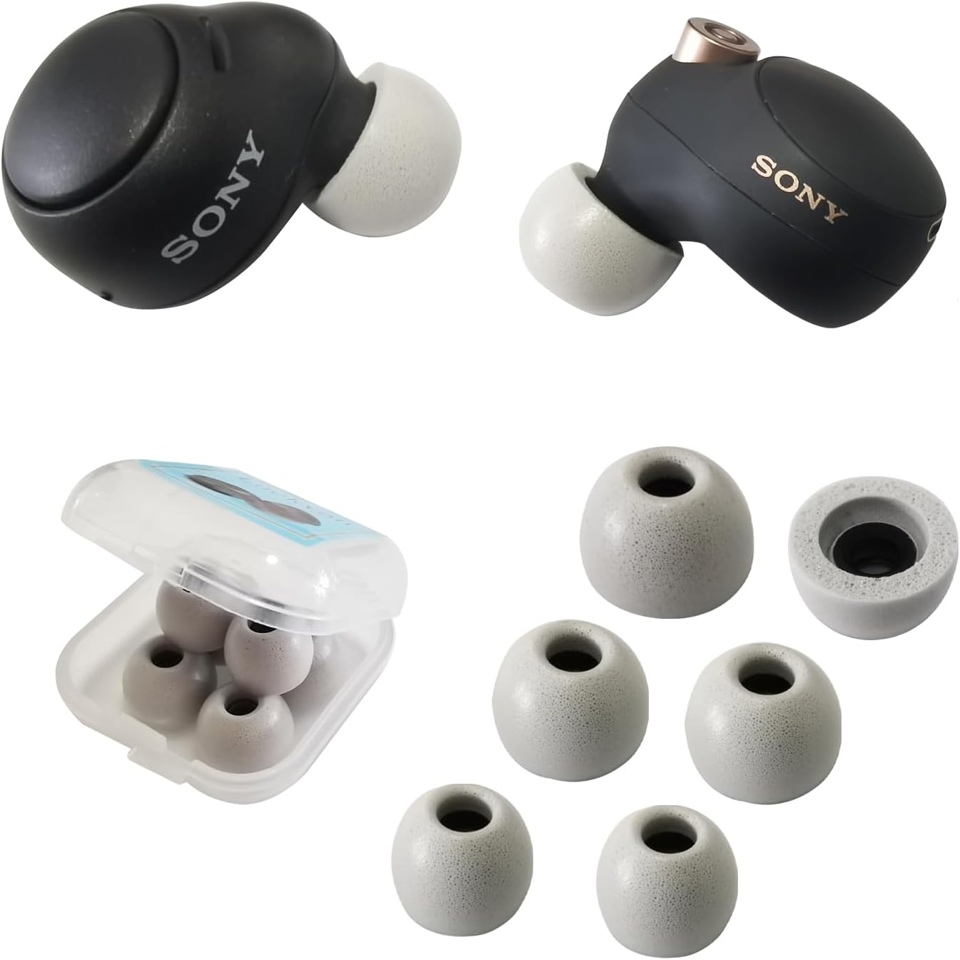 Amazon.com: Luckvan Memory Foam Ear Tips for Sony LinkBuds S/WF-C700N ...